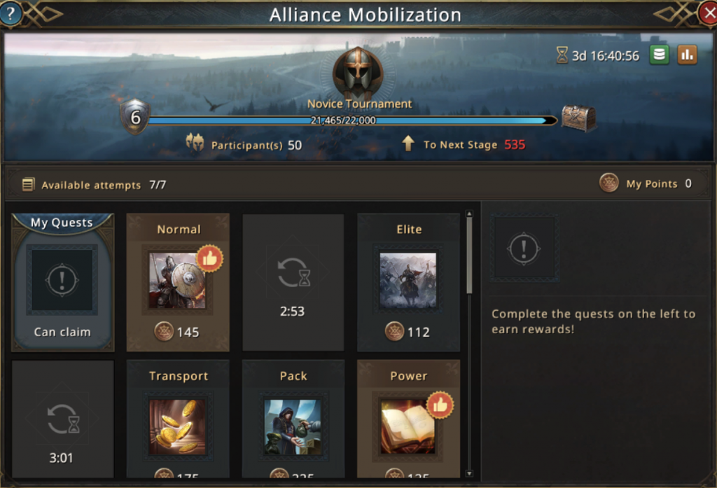 Guide – Alliance Mobilization | Esprit Games